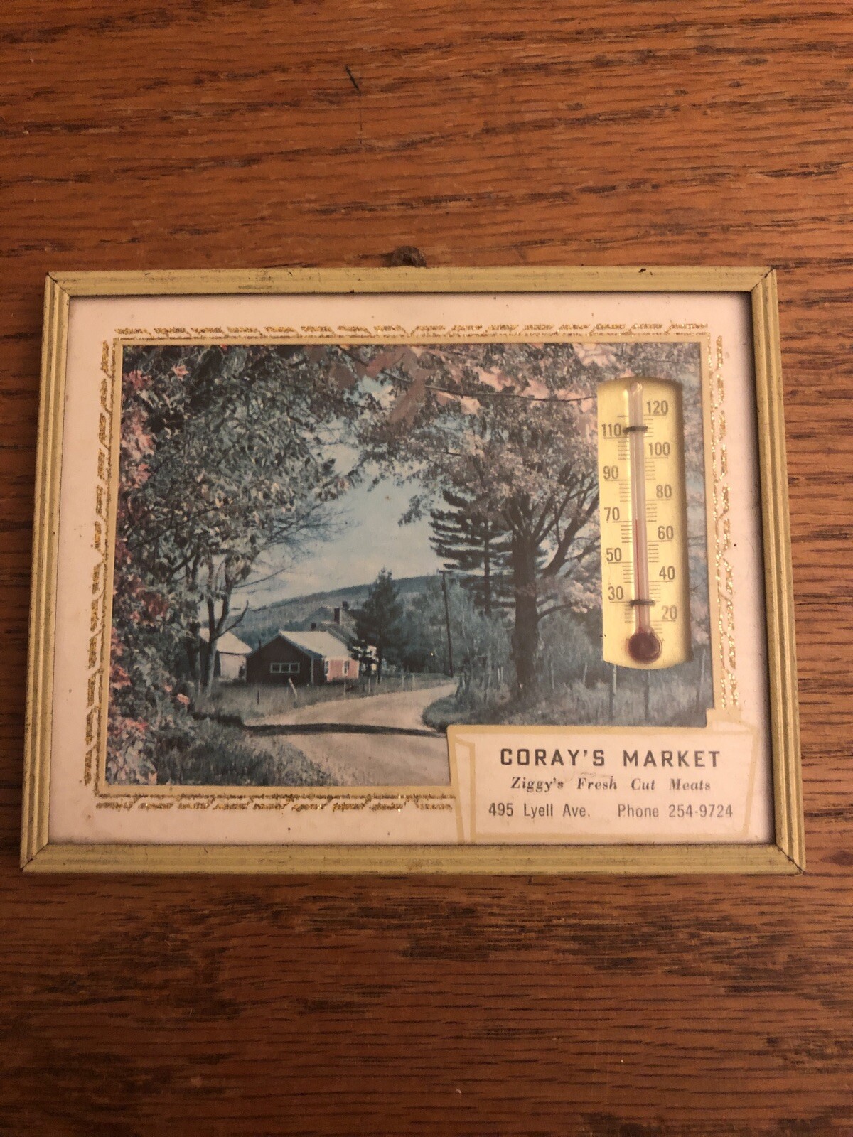 Vintage Advertising Thermometer Coray’s Market Ziggy’s Fresh Cut Meats ...