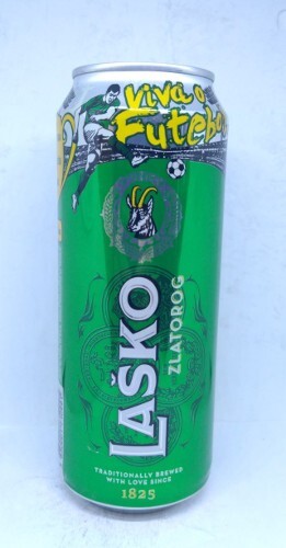 Empty Laško Zlatorog Beer can - FIFA World Cup Brazil 2014 Ed; 500 ml ...