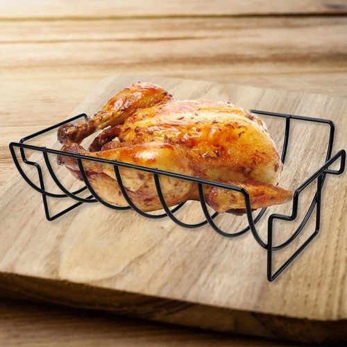 Iron Wire Barbecue Grill Holder Rustproof Steak Rack Grilling Basket ...