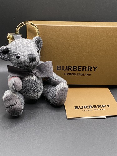 BURBERRY THOMAS BEAR TEDDY BOW BAG CHARM KEY RING CHAIN | eBay