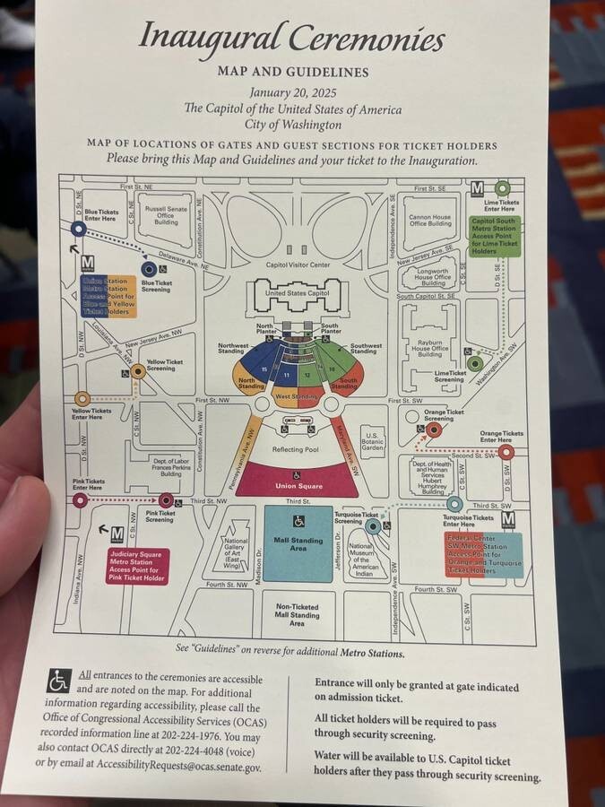 2025 President Donald Trump JD Vance Pink Union Square # Inauguration ...