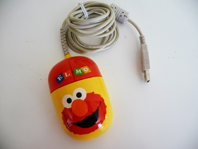 Computer ELMO MOUSE Sesame Street Wired Mouse USB Mac & PC | eBay