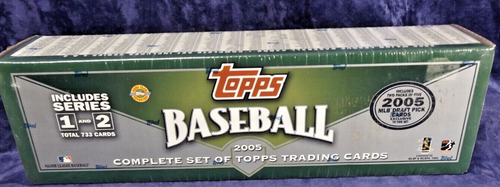 2005 Topps Baseball Series 1 & 2 Complete Set Plus Draft Picks ...