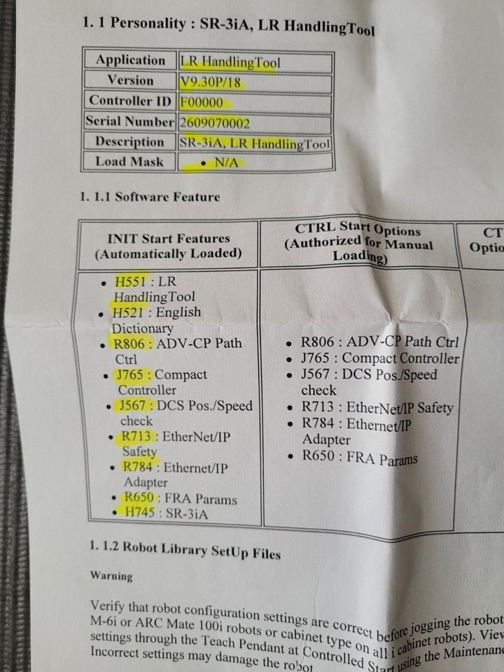 FANUC SR-3iA R30iB COMPACT PLUS CONTROLLER (A05B-2691-B001) | eBay