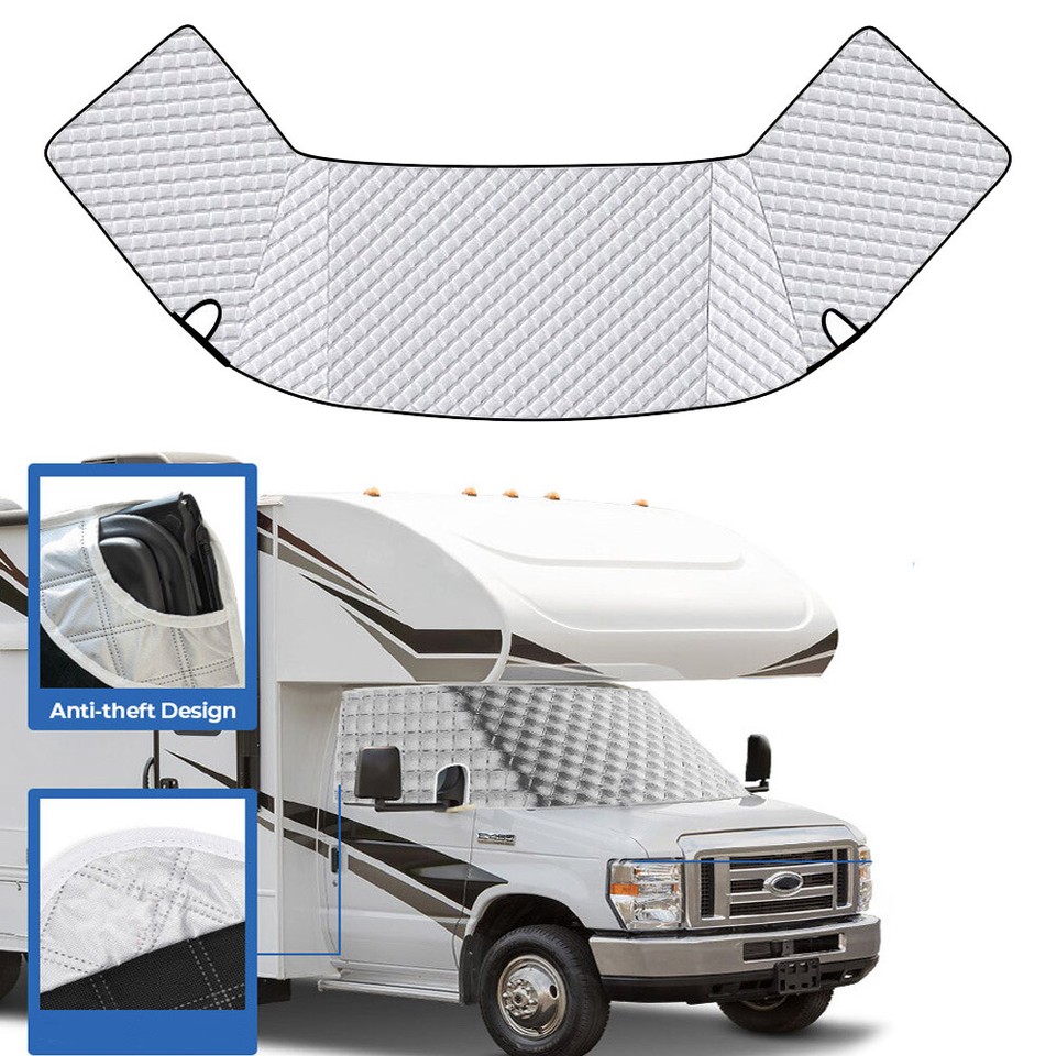RV Front Window Cover Motorhome Windshield Cover For Ford Class C E450 ...