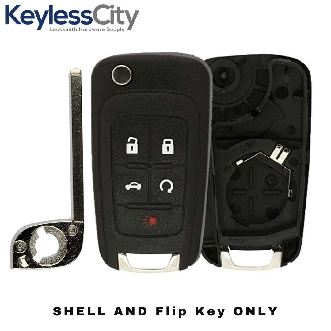 5-Button Flip Blade Key SHELL Fits 2010-2019 GM / OHT01060512 | eBay