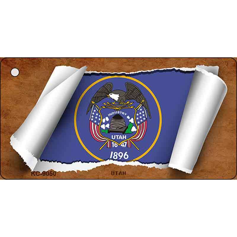 Utah Flag Scroll Novelty Aluminum Key Chain KC-9050 | eBay