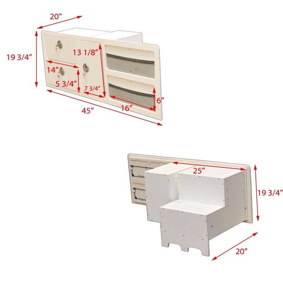 Hydra Sports Boat Leaning Post Storage Unit 132690-301630 | Tackle ...