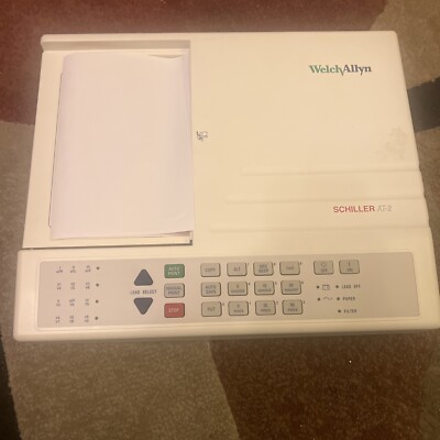 Welch Allyn Schiller AT-2 EKG system with leads | eBay