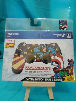 Marvel Comics PS4 Controller Gear Skin - Captain America - Stars ...