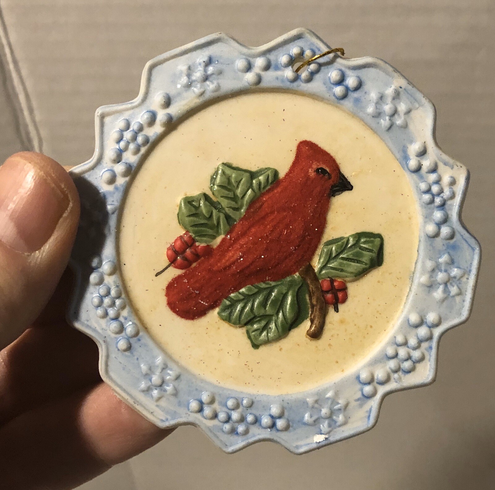 Ceramic Cardinal Plate. May The Miracle Of Christmas Fill Your Heart ...