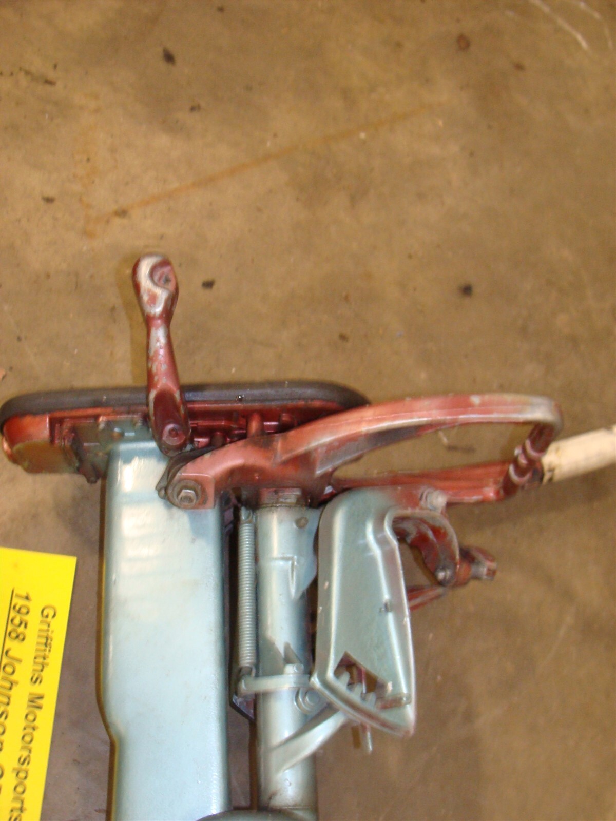 1958 Johnson CD-15 5.5hp outboard motor lower unit drive prop tiller ...