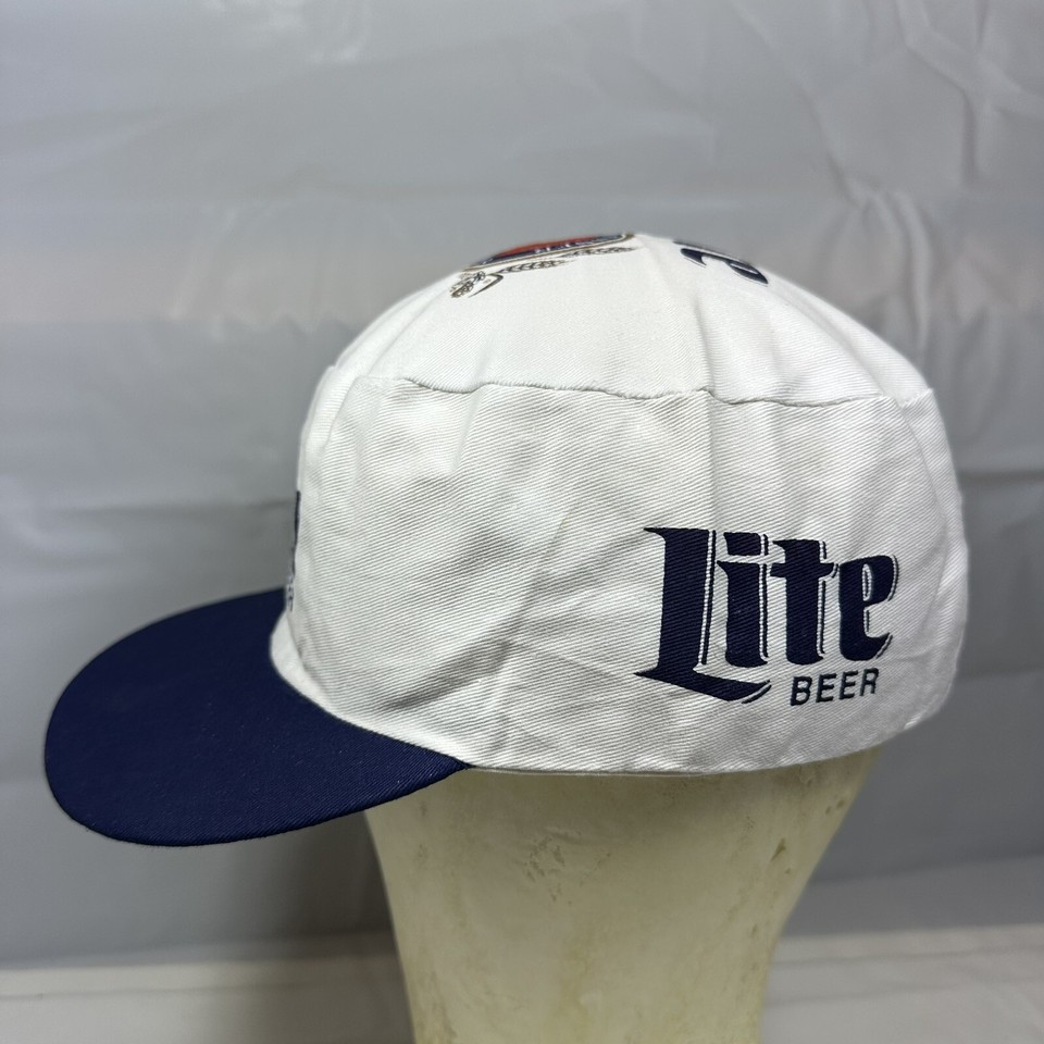 Vintage Miller Lite Beer Snapback Painters Hat, Adjustable White Cap | eBay
