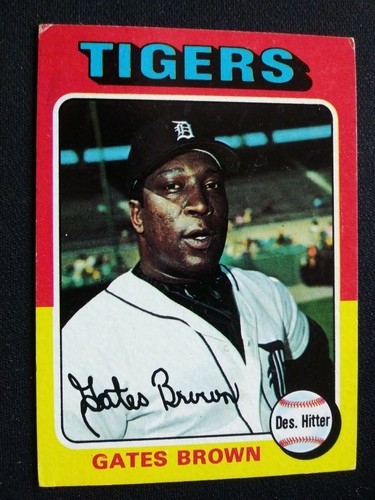 1975 Topps Baseball Card # 371 Gates Brown - Detroit Tigers | eBay