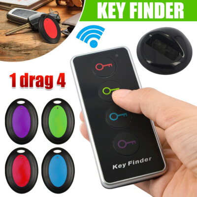 4-in-1 Key Finder Remote Wireless RF Item Locator Beep Tag Wallet ...