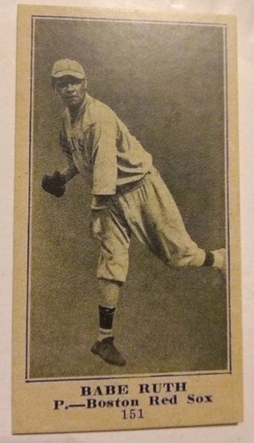 Babe Ruth Pitcher Boston Red Sox #151 Reprint Card | eBay