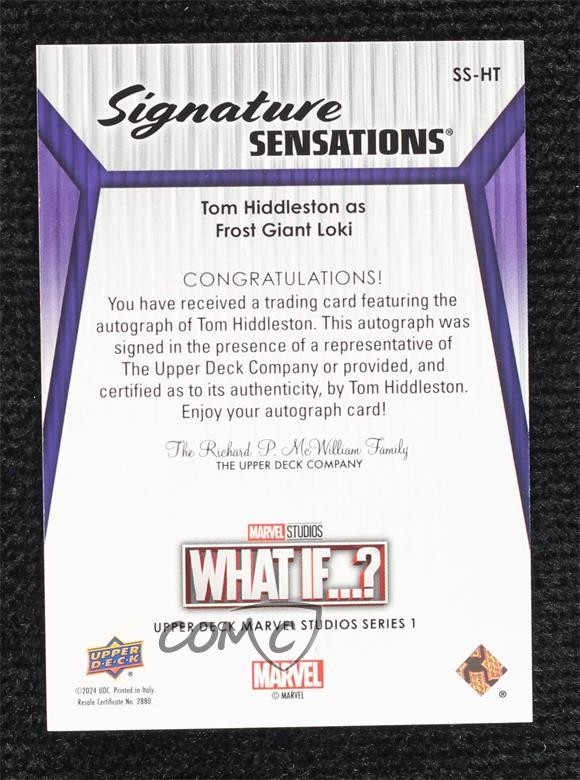 2024 Marvel Studios Series 1 Signature Sensations Tom Hiddleston Loki ...
