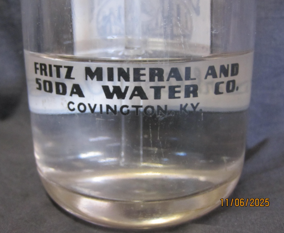 Antique Seltzer Gateway Club Soda Covington Kentucky Fritz Bottle Co ...