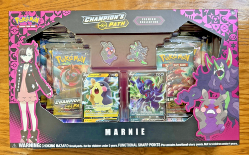 Pokemon TCG Champion's Path Premium Collection Marnie Box! New, Factory ...