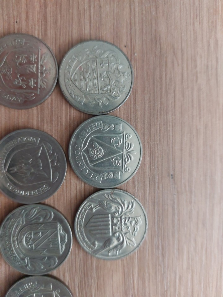 11 x FA Cup Centenary Football Club Coins/Tokens From Esso. Good ...