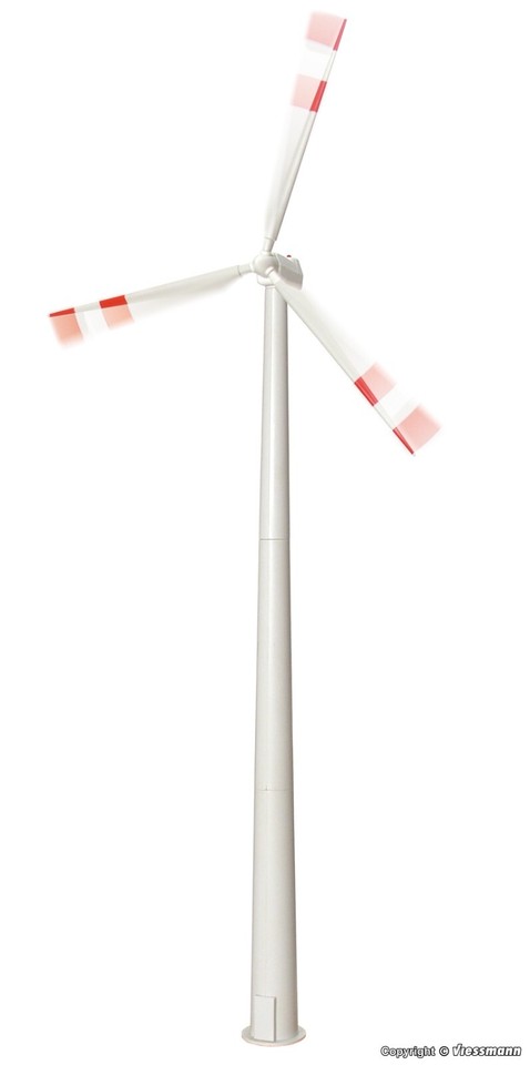 WIND TURBINE 3 BLADE GENERATOR OPERATING ANIMATED with MOTOR N Scale ...