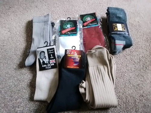 12 Pairs Assorted Socks Assorted Sizes Brands Styles Colours New With ...