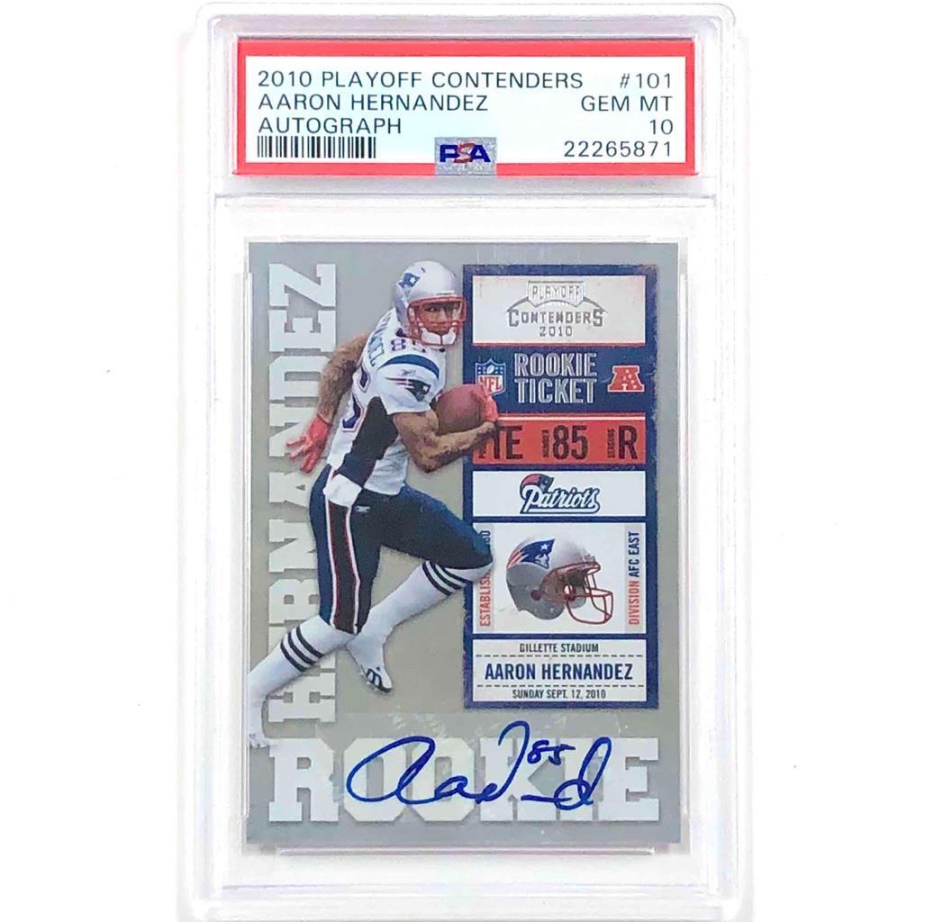 Aaron Hernandez Autographed Memorabilia | Signed Photo, Jersey ...