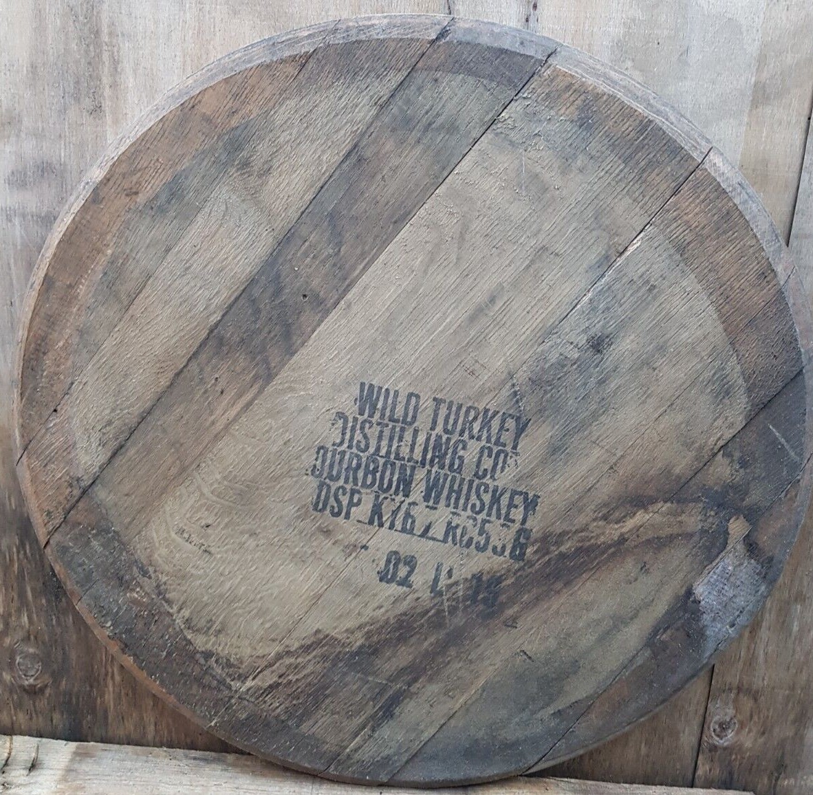 Reclaimed Whisky Cask End, 21" Whiskey barrel lids, oak barrel tops ...