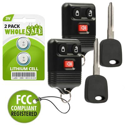 2 Replacement For 1998 1999 2000 2001 2002 2003 F-150 F150 F 150 Key ...