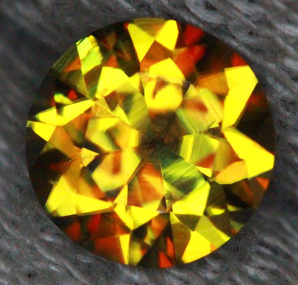 1.25 CT Rarest Color Change Natural Sphene/Titanite Cut Gemstone @pak ...