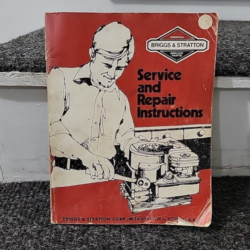 Original Briggs & Stratton Service and Repair Instructions Manual Book ...
