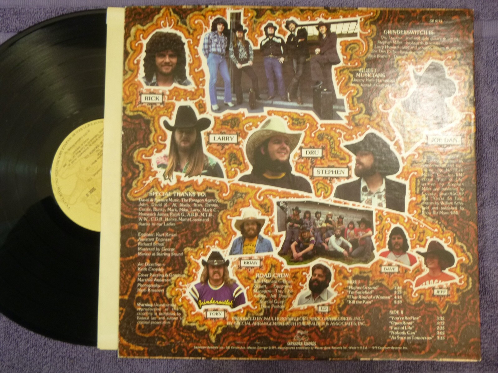 Grinderswitch Pullin' Together Southern Rock Promo Stamp Record Vinyl ...