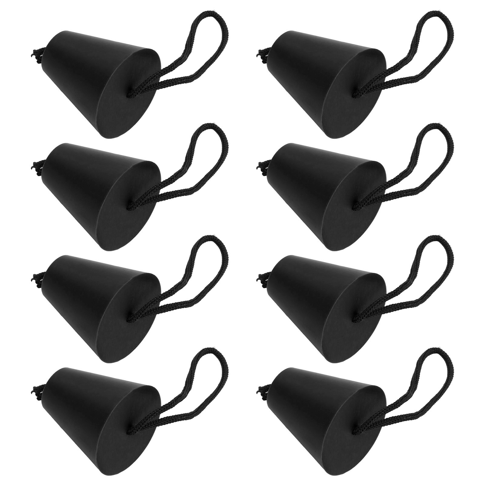 Car Black 8Pcs/Set Kayak Scupper Plug Silicone Drain Hole Bung Stopper ...
