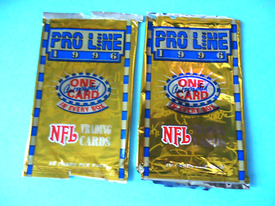 1996 Pro Line Football card wrappers - NFL - autograph in every box | eBay