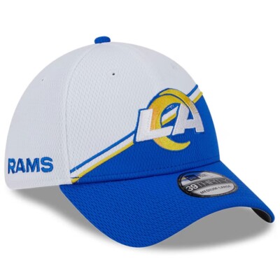 2023 Los Angeles Rams New Era 39THIRTY NFL Sideline On-Field Cap Flex ...