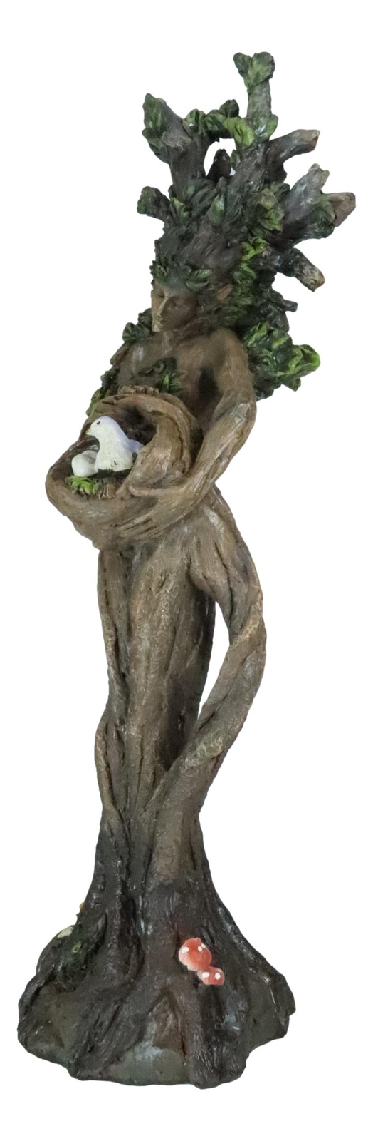 Tree Woman Gaia Dryad Ent Native Earth Goddess Hugging Nest With Birds ...