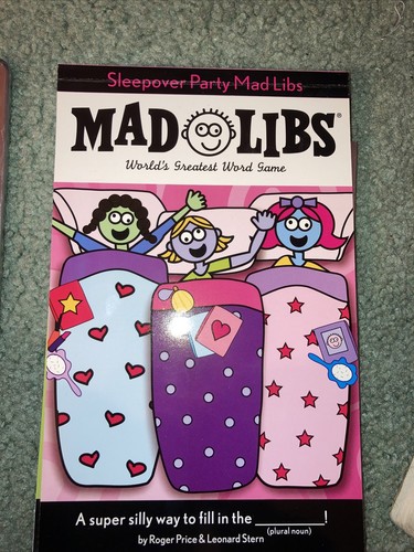Sleepover Party Mad Libs: The Deluxe Edition by Mad Libs Book The Fast ...