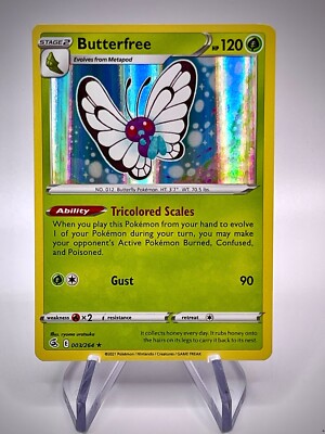 Pokémon TCG Butterfree Fusion Strike 003/264 Holo Holo Rare | eBay