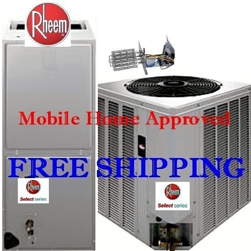 2.5 Ton Rheem Select R454B 14.3 Heat Pump System Condenser/Air Handler ...