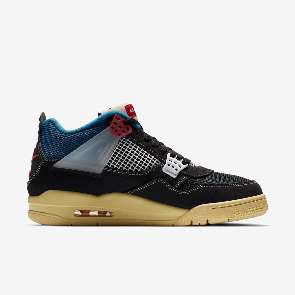 Nike air Jordan 4 x Union Retro Off Noir Black DC9533-001 Men's Size | eBay