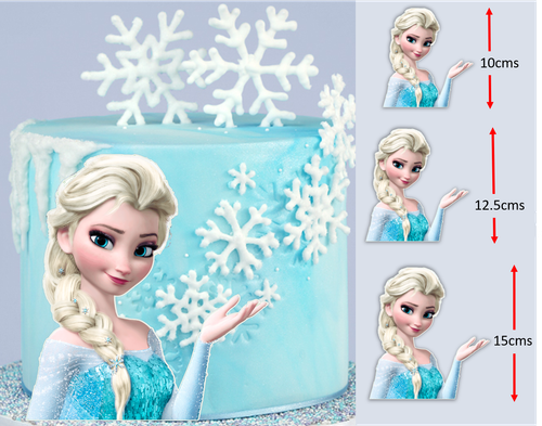 Elsa Cake Topper Edible Icing Image Cut Out Frozen Princess Decoration ...