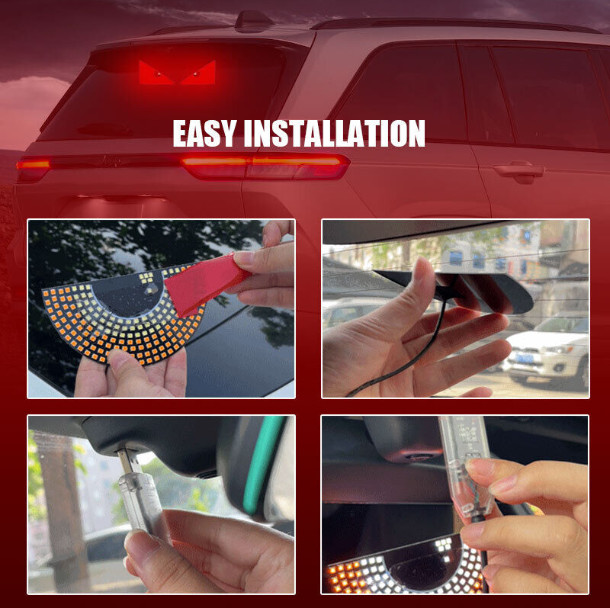 2X Truck Dynamic Eye Lamp Devil Eyes for Car Windows LED Eyes for Car ...