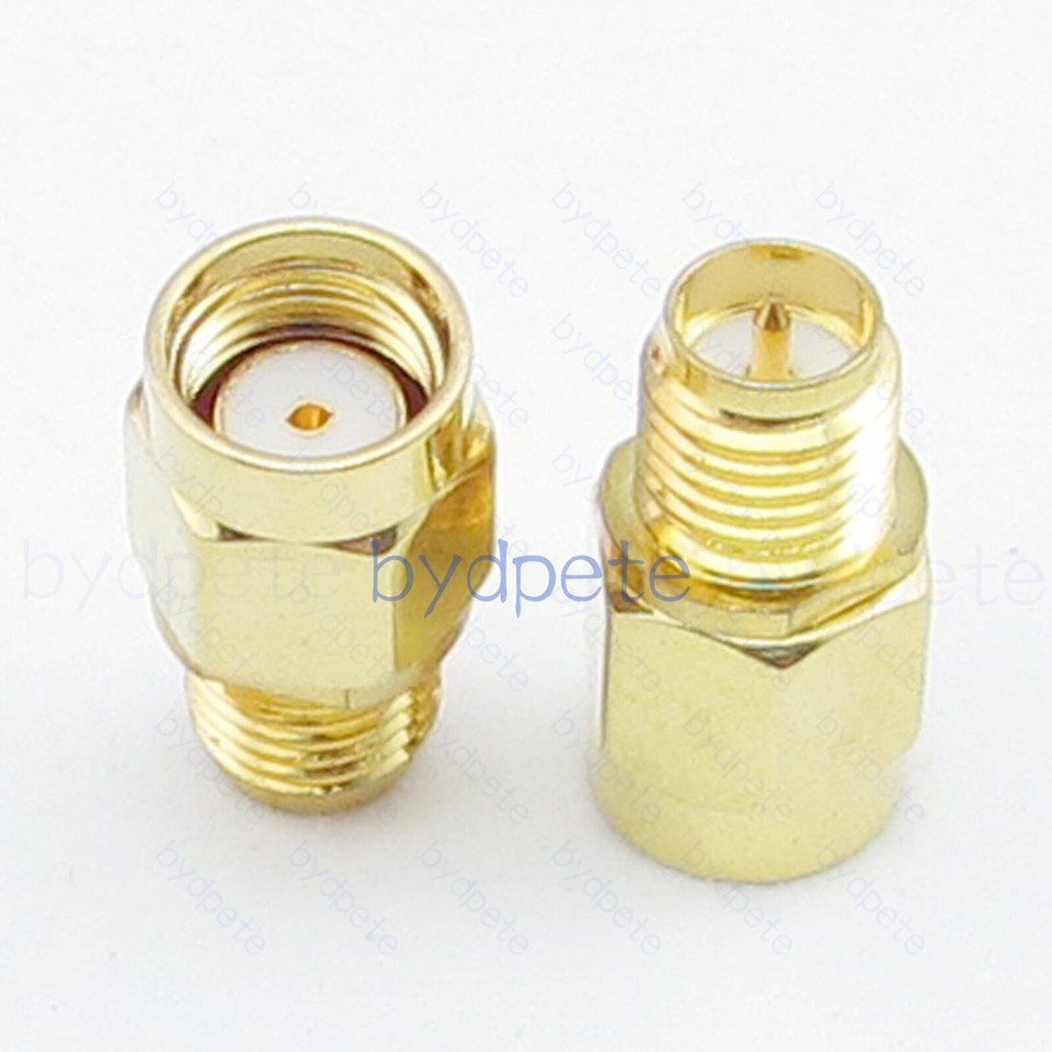 RP-SMA male to RP-SMA female straight Adapter Connector jack plug 50ohm ...