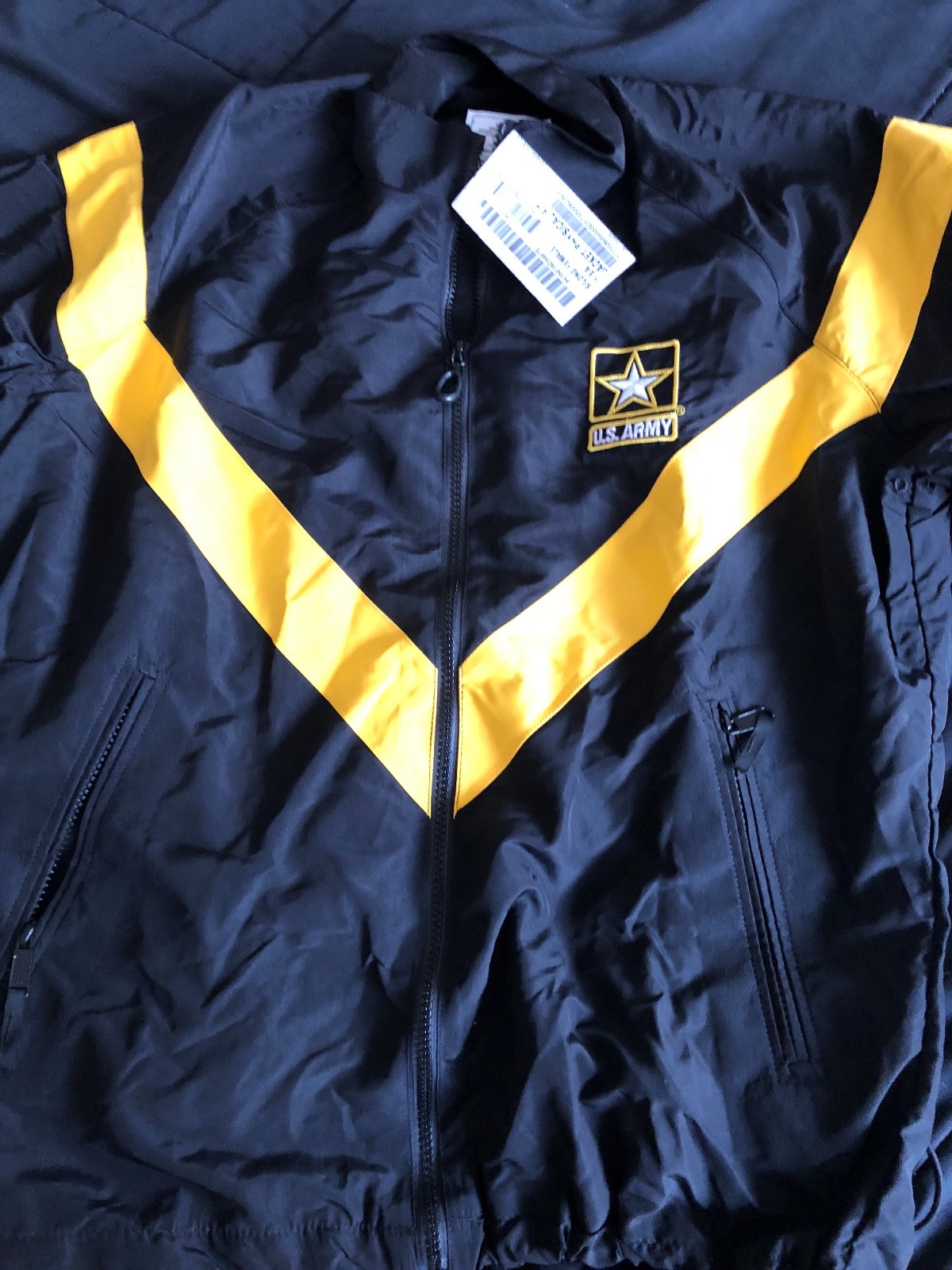 FEMALE ARMY PT JACKET BLACK/GOLD Small/LONG UNIFORM TOP PHYSICAL ...