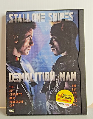 Demolition Man DVD 1993 Sylvester Stallone Wesley Snipes Sandra Bullock ...