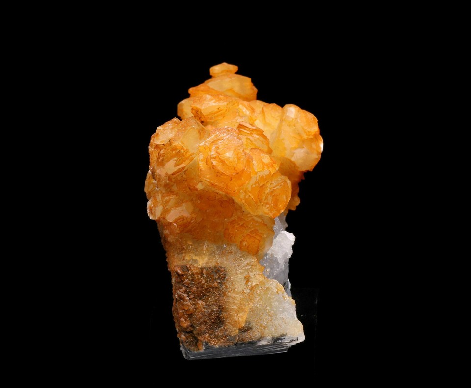 Yellow Rainbow Calcite Quartz Crystal Cluster Rock Stone Mineral ...