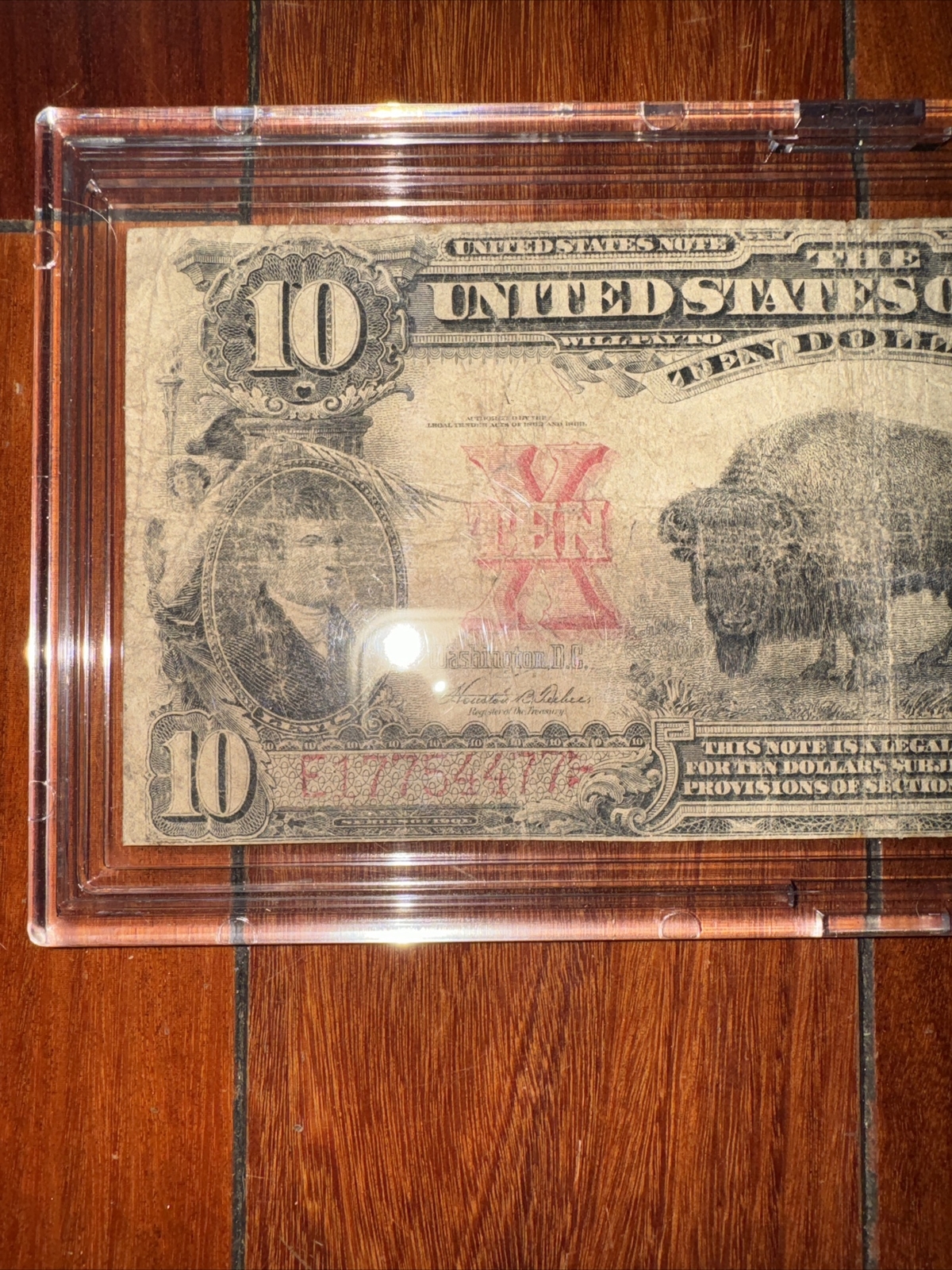 1901 US Note $10 Ten Dollar Bison Buffalo Large Bill | eBay