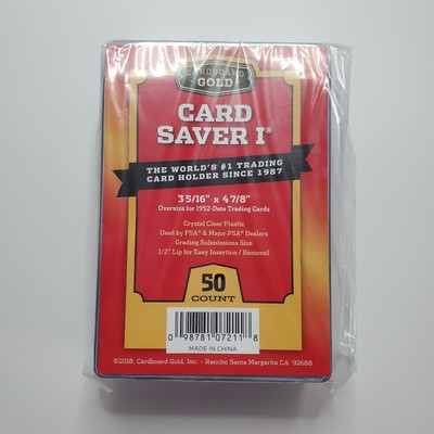 Card Saver 1 Semi-Rigid Holder for PSA BGS Submission CBG Cardboard ...