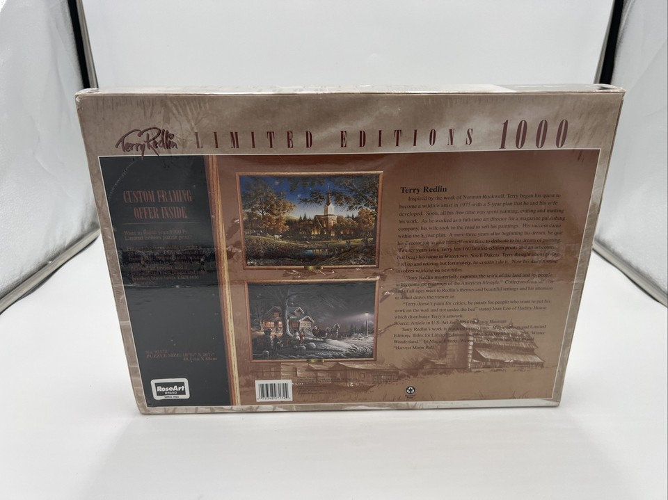 Terry Redlin Puzzle Sunday Morning Limited Edition 1000 PC 2000 Rose ...