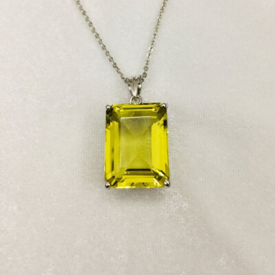 Amazing Lemon Topaz Gemstone 925 Sterling Silver Handmade Pendant G-64 ...